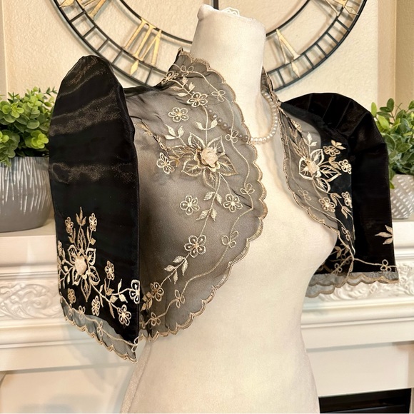 Dresses | Black Terno Sleeve Filipiniana Bolero | Poshmark